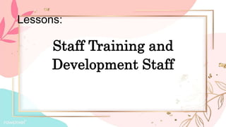 Staff development | PPTX