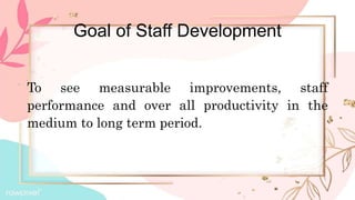 Staff development | PPTX