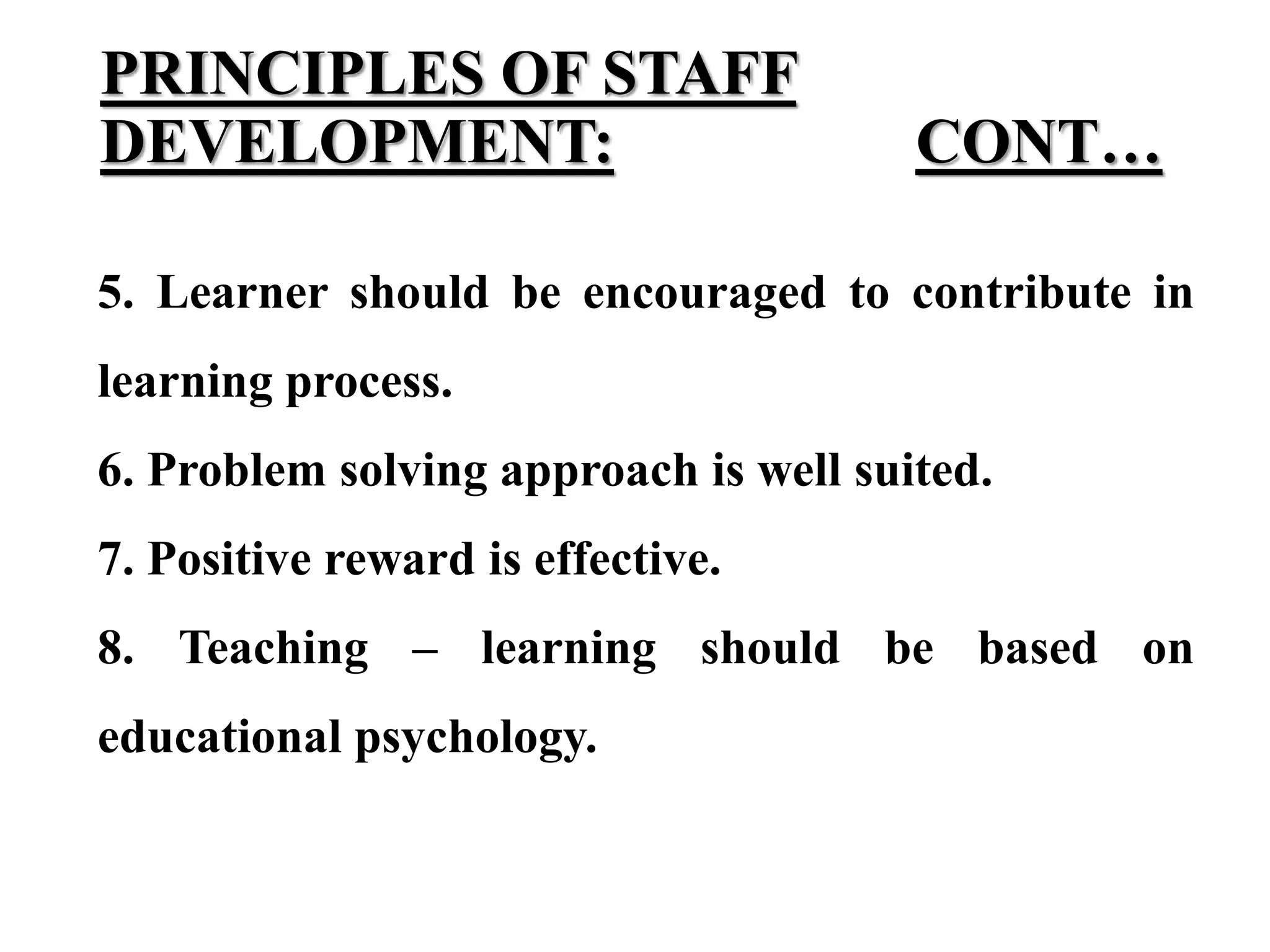 STAFF DEVELOPMENT programme in nursing Management | PPTX