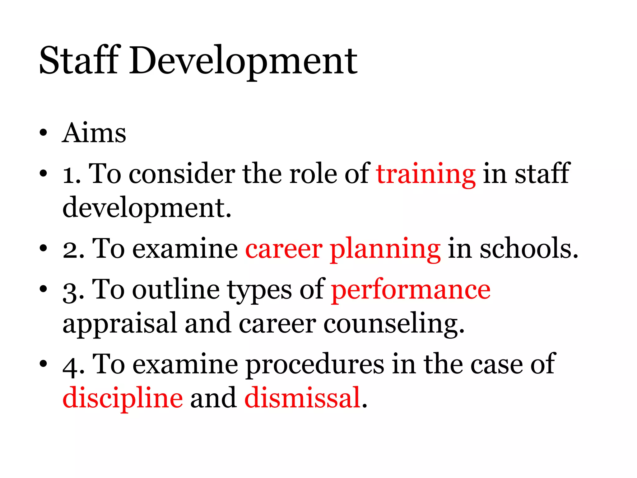 STAFF DEVELOPMENT PROGRAMME | PPT