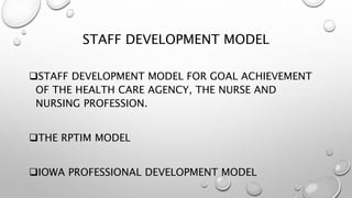 Staff development program | PPTX