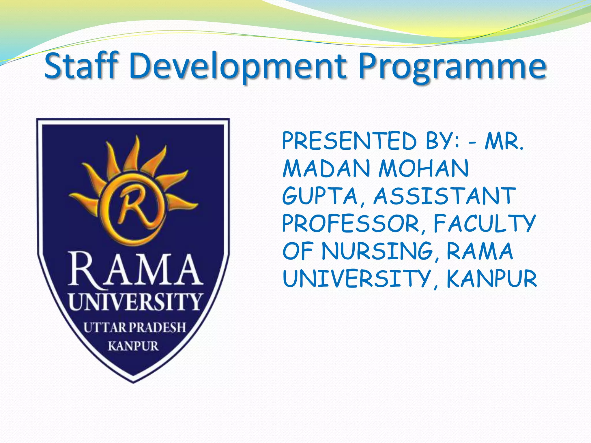 Staff development program | PPTX