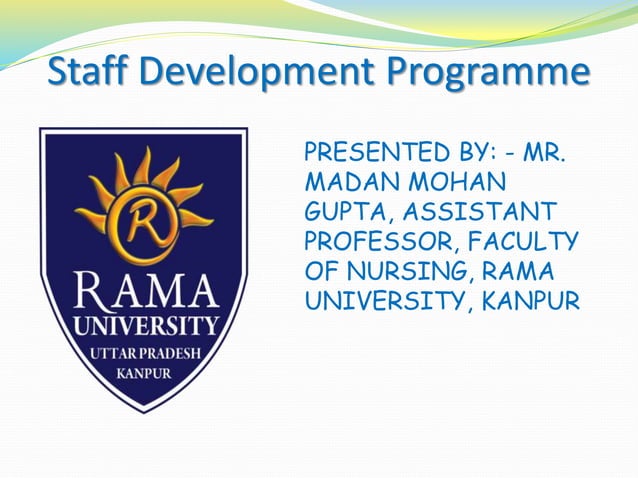 Staff development program | PPTX