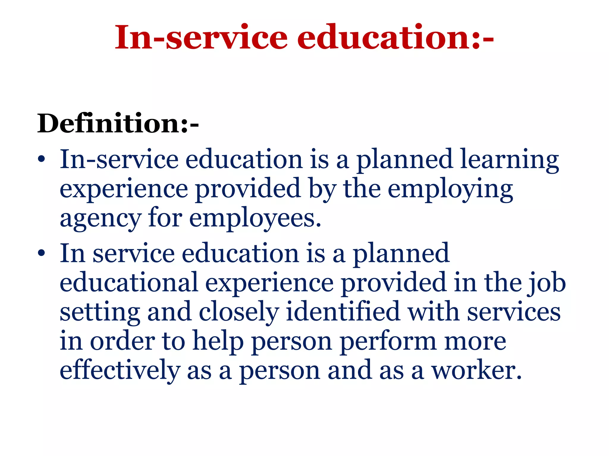 Staff development programme | PPTX