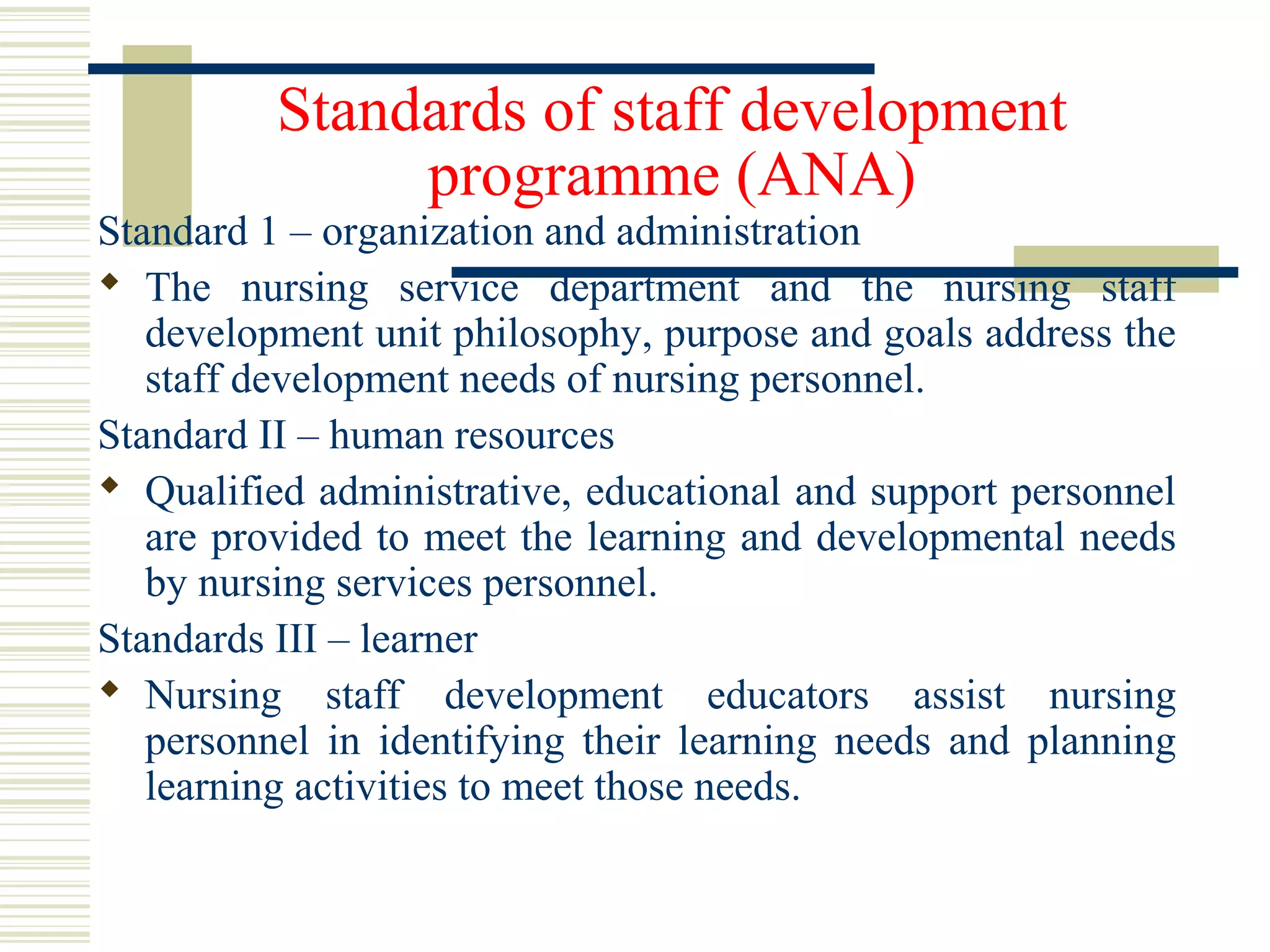 Staff development programme | PPT