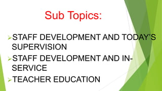 Staff development slides | PPTX