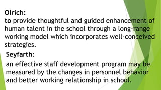 Staff development slides | PPTX