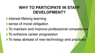 Staff development slides | PPTX