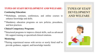 STAFF DEVELOPMENT AND WELFARE: MANAGEMENT | PPTX