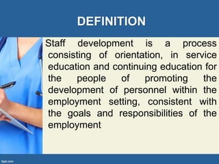 Staff developmenmt programme | PPT
