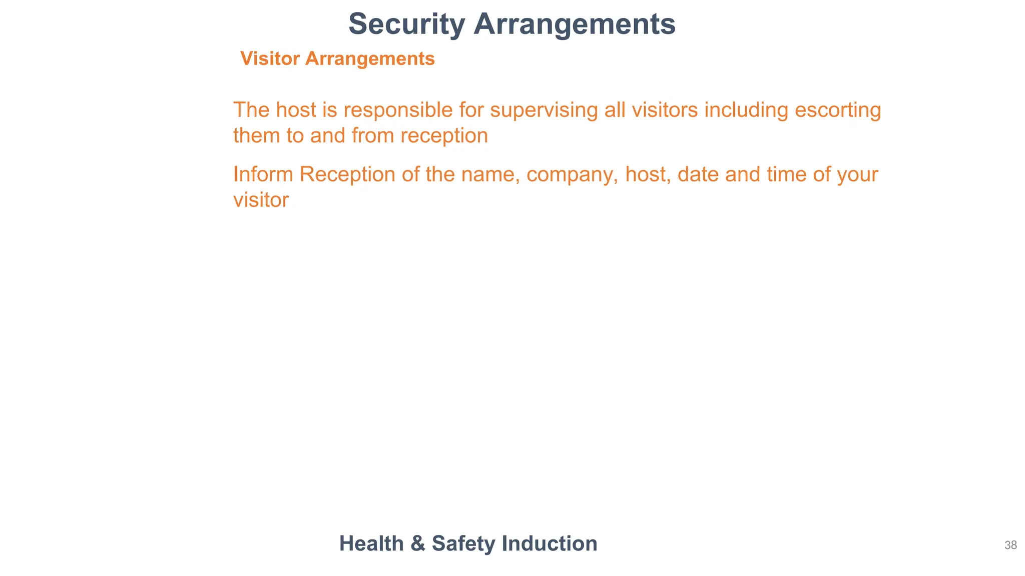Staff EHS induction presentation for construction | PPT