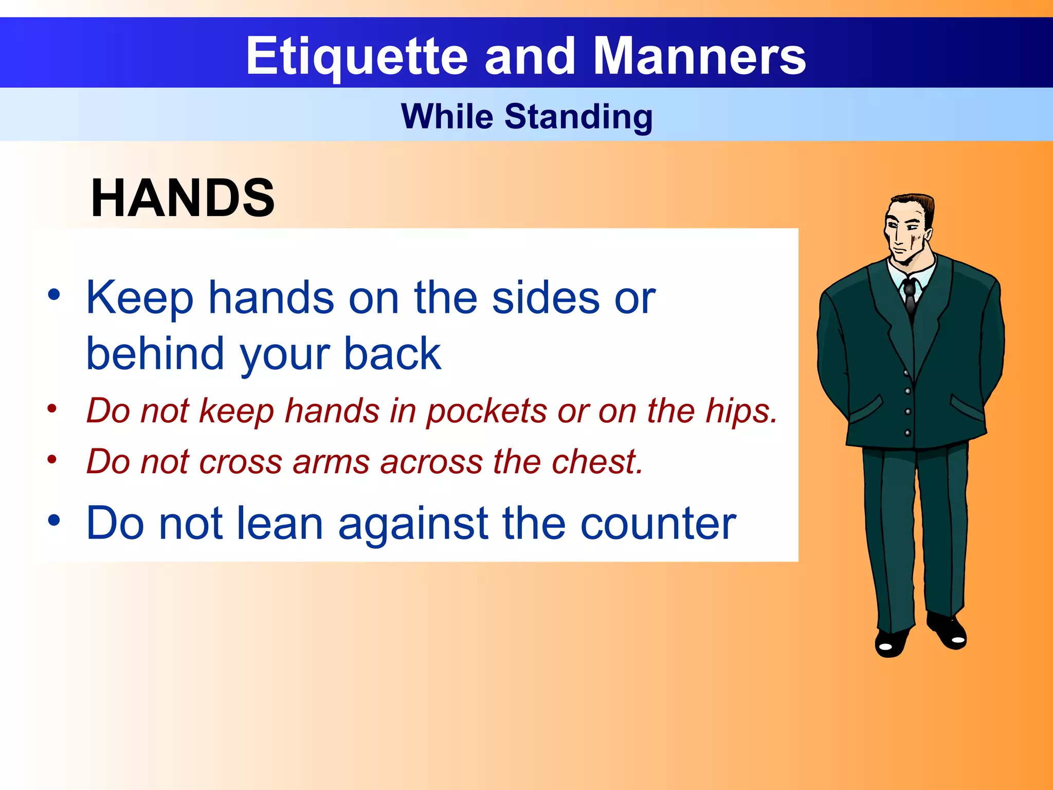 Staff etiquette & manners in hospitality | PPT