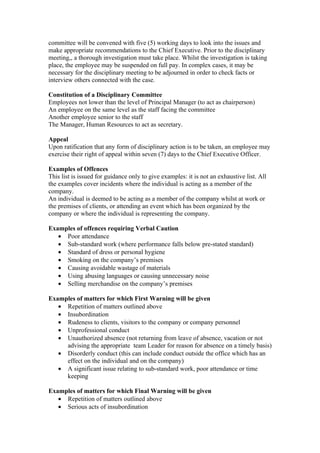 Staff handbook proposal | DOC | Resume Writing and Advice | Job Search