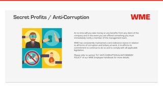 WME Staff induction 2020 | PPT