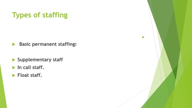 Staffing and scheduling | PPTX