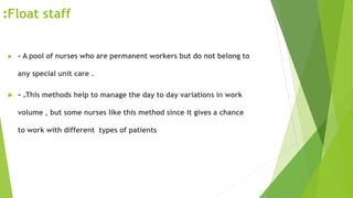 Staffing and scheduling | PPTX