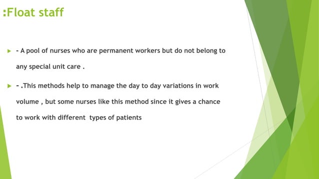 Staffing and scheduling | PPTX