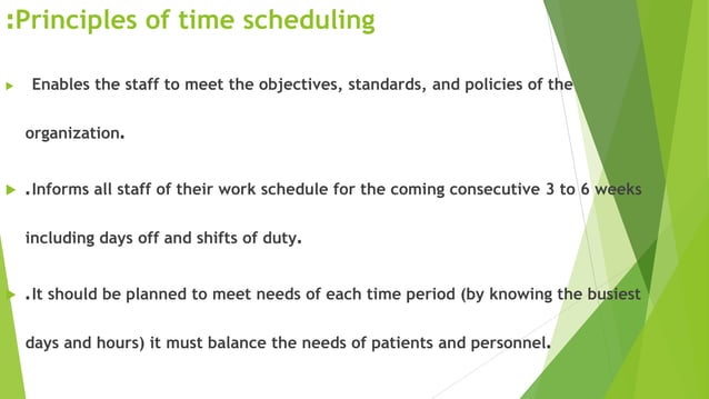 Staffing and scheduling | PPTX