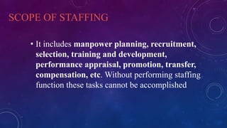 staffing | PPTX | Human Resources | Business