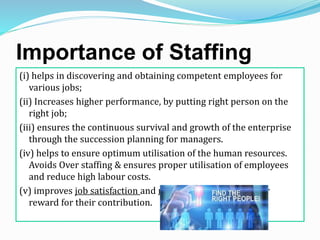 Staffing- ppt class 12 business studies | PPTX