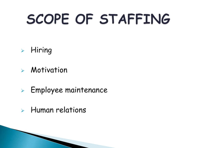 Staffing - Management | PPTX