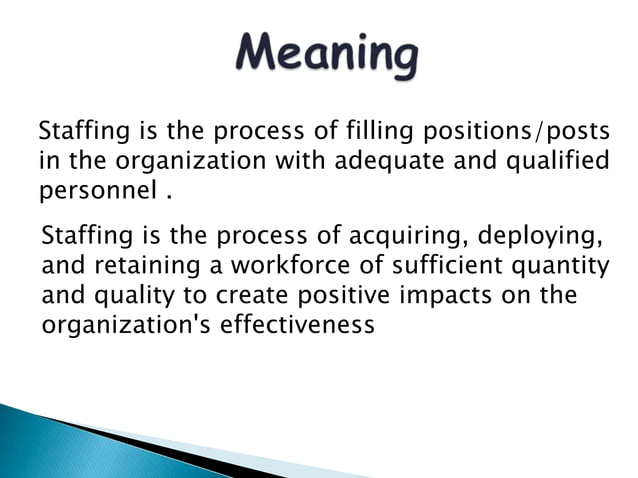 Staffing - Management | PPTX