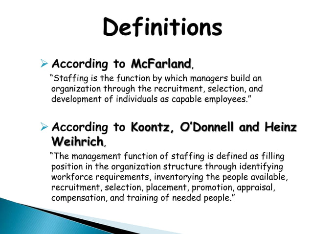 Staffing - Management | PPTX