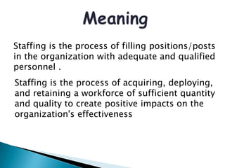 Staffing - Management | PPT | Free Download