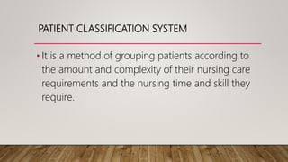 STAFFING AND SCHEDULING for NURSES | PPTX