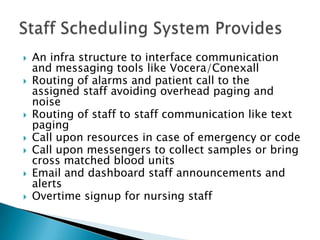 Staffing and scheduling in health care | PPTX | Healthcare Industry ...