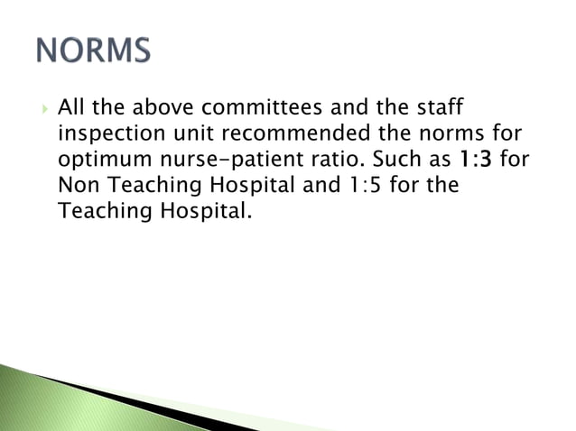 STAFFING, DEFINITION, PHILOSOPHY AND NORMS.pptx | Healthcare Industry ...