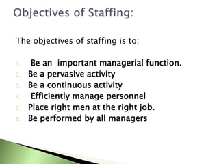 STAFFING, DEFINITION, PHILOSOPHY AND NORMS.pptx