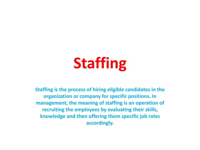 Staffing DEM.pptx | Free Download
