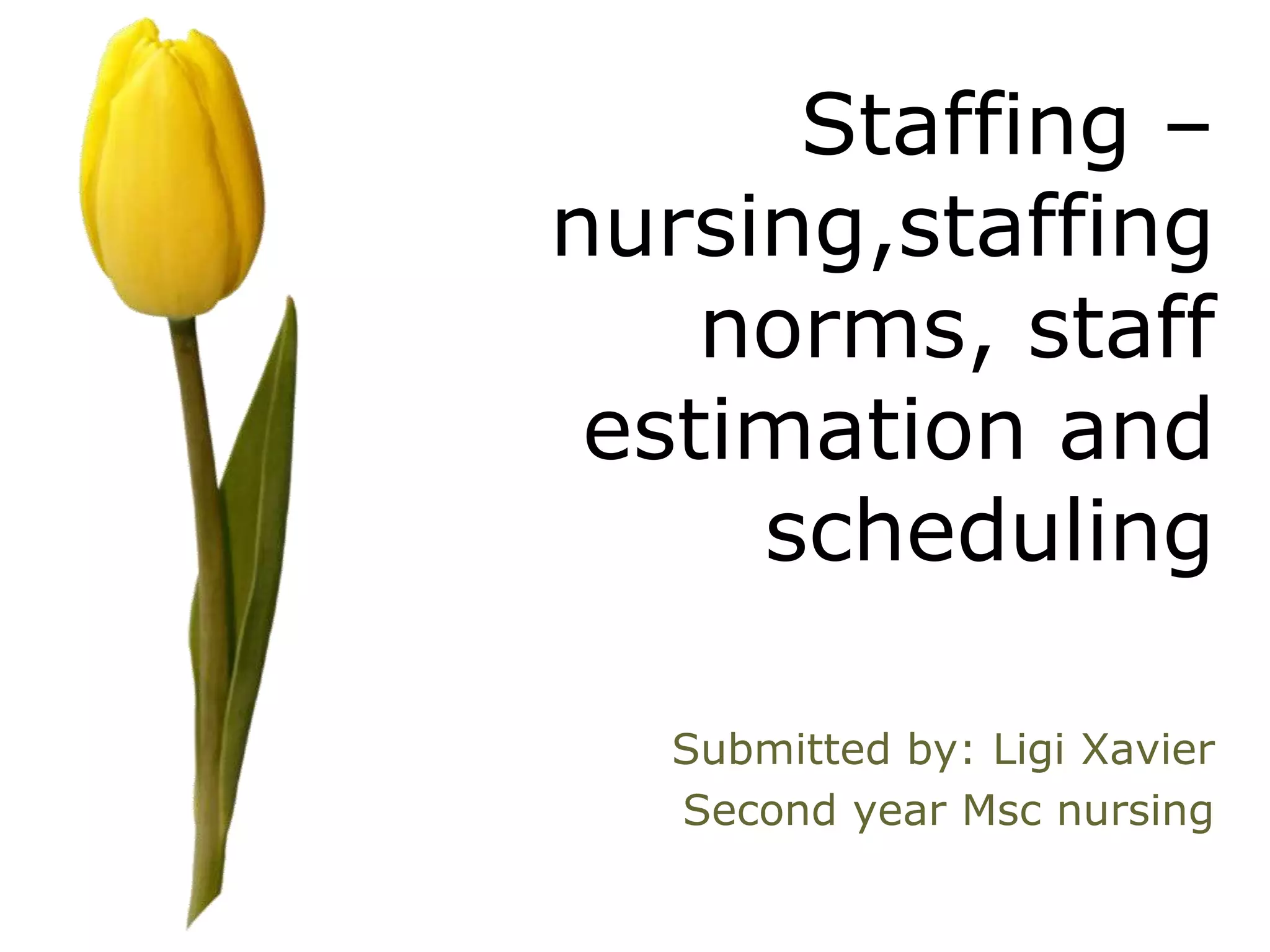 Staffing,estmn,scheduling | PPTX