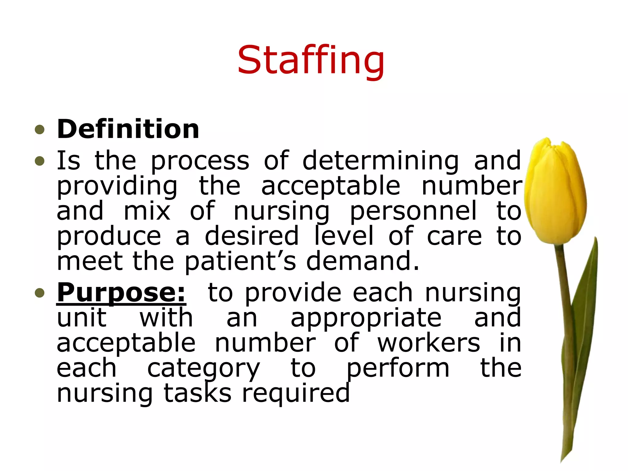 Staffing,estmn,scheduling | PPTX