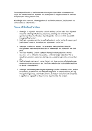 Staffing function | DOCX