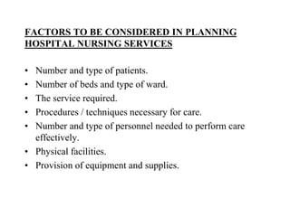 Staffing Hosp. Nsg. Services in Diff. Units.ppt