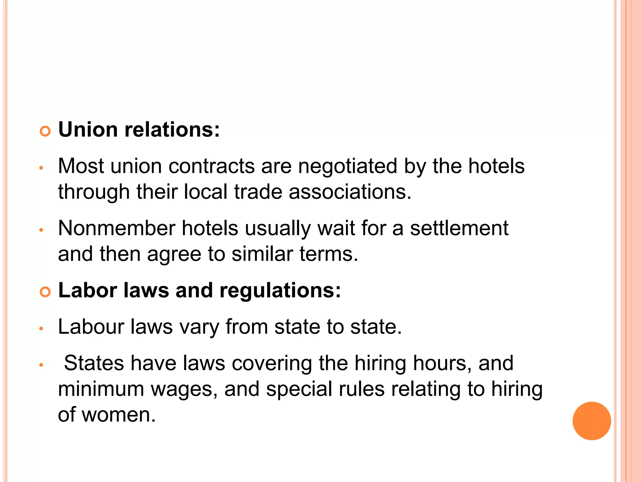 Staffing in hotel industry | PPTX
