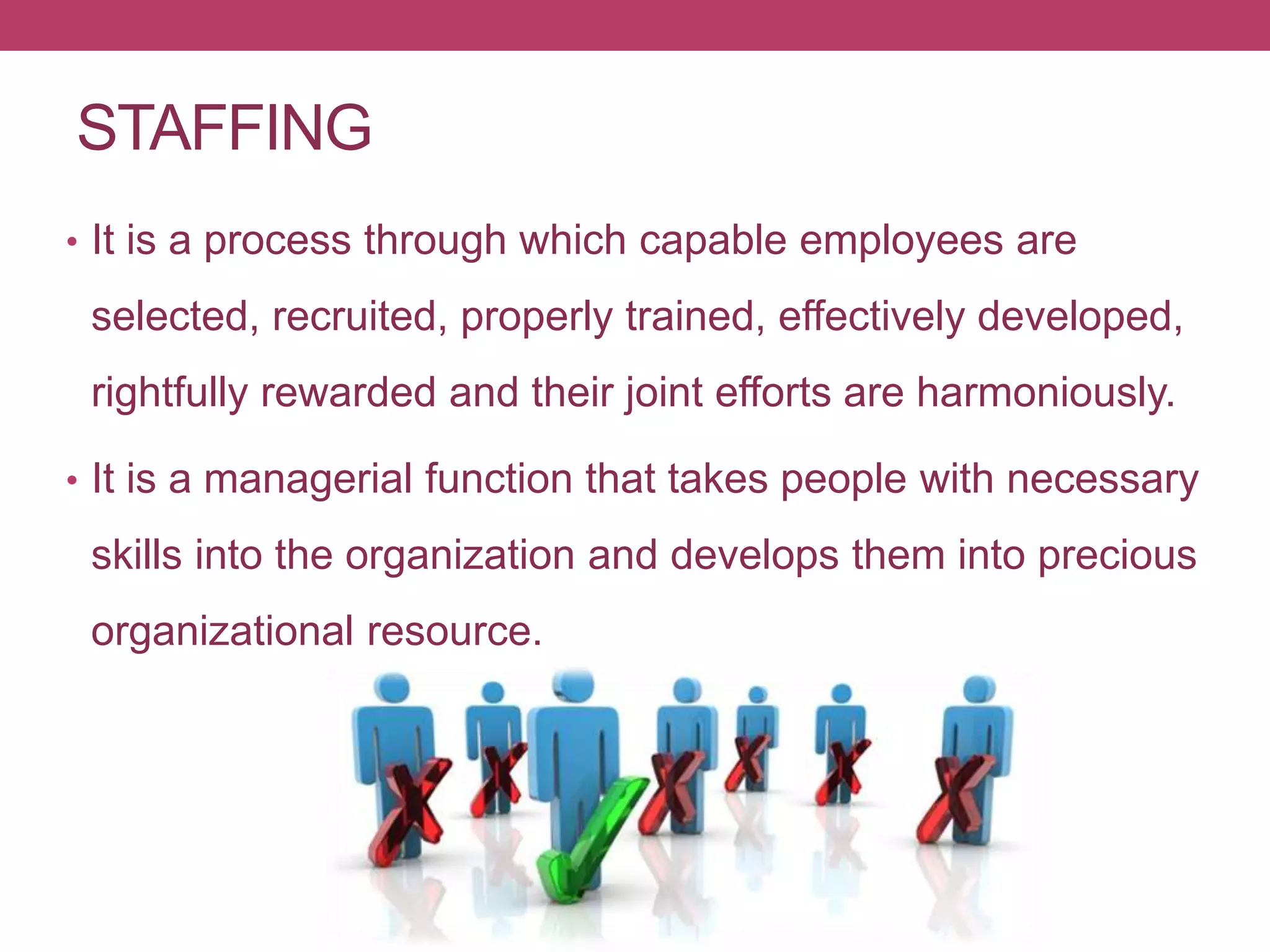 Staffing in management | PPTX