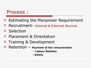 Staffing & manpower planning(9) | PPT