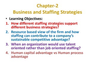 Staffing organization chapter 2 | PPTX