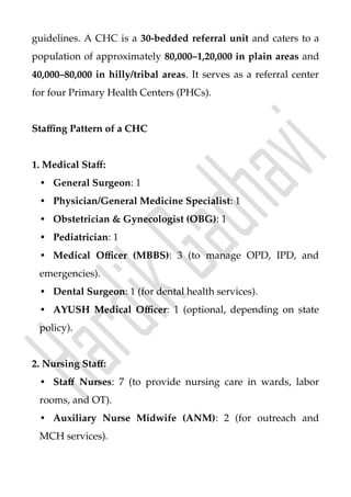 Staffing pattern.docx(Community Health Nursing) | DOCX