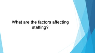 Staffing & scheduling | PPTX