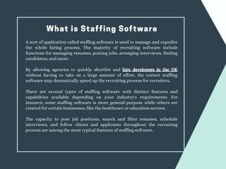 Staffing Software Key Capabilities - Hidden Brains Infotech | PDF