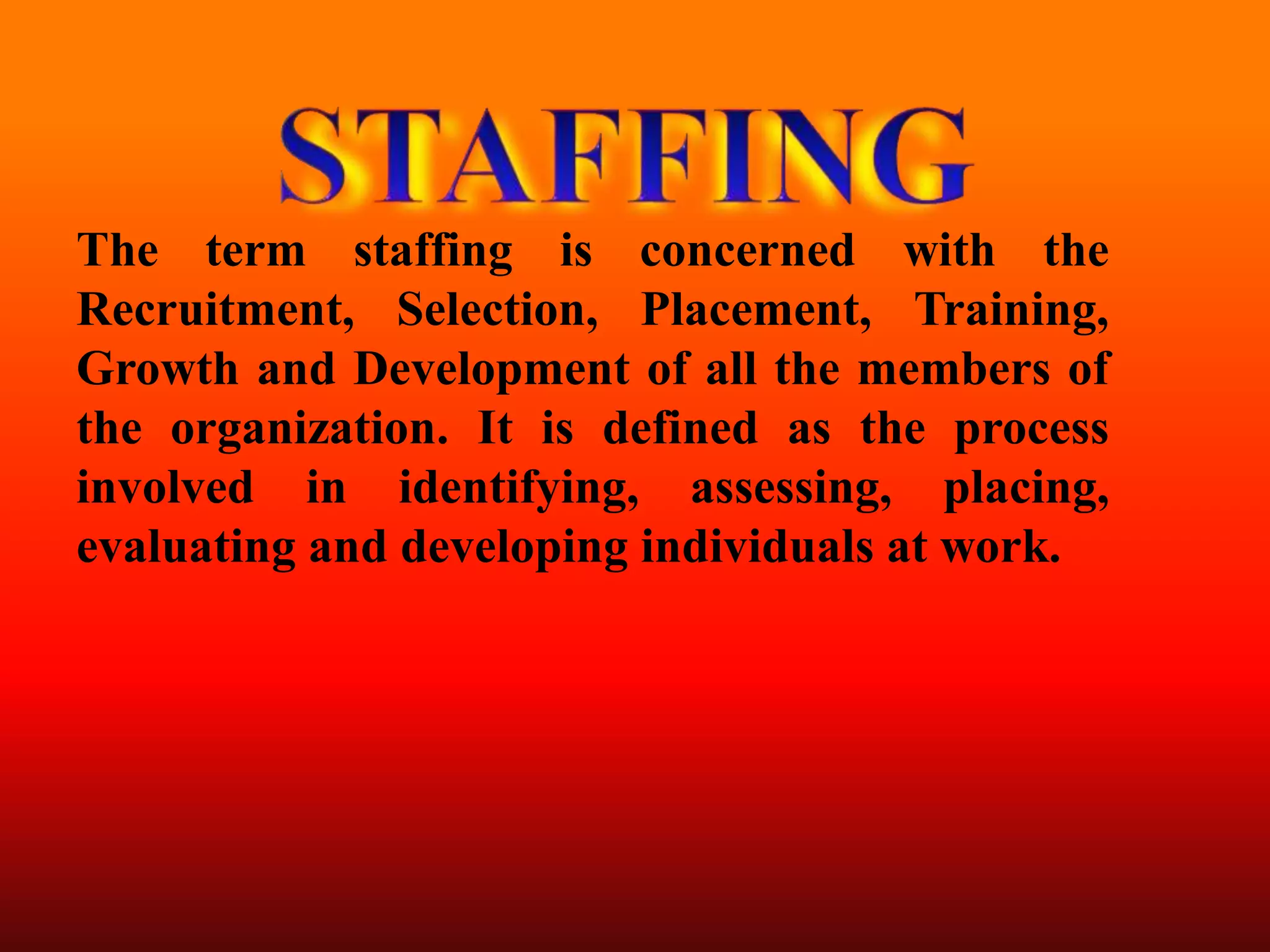 Staffing soumya | PPTX