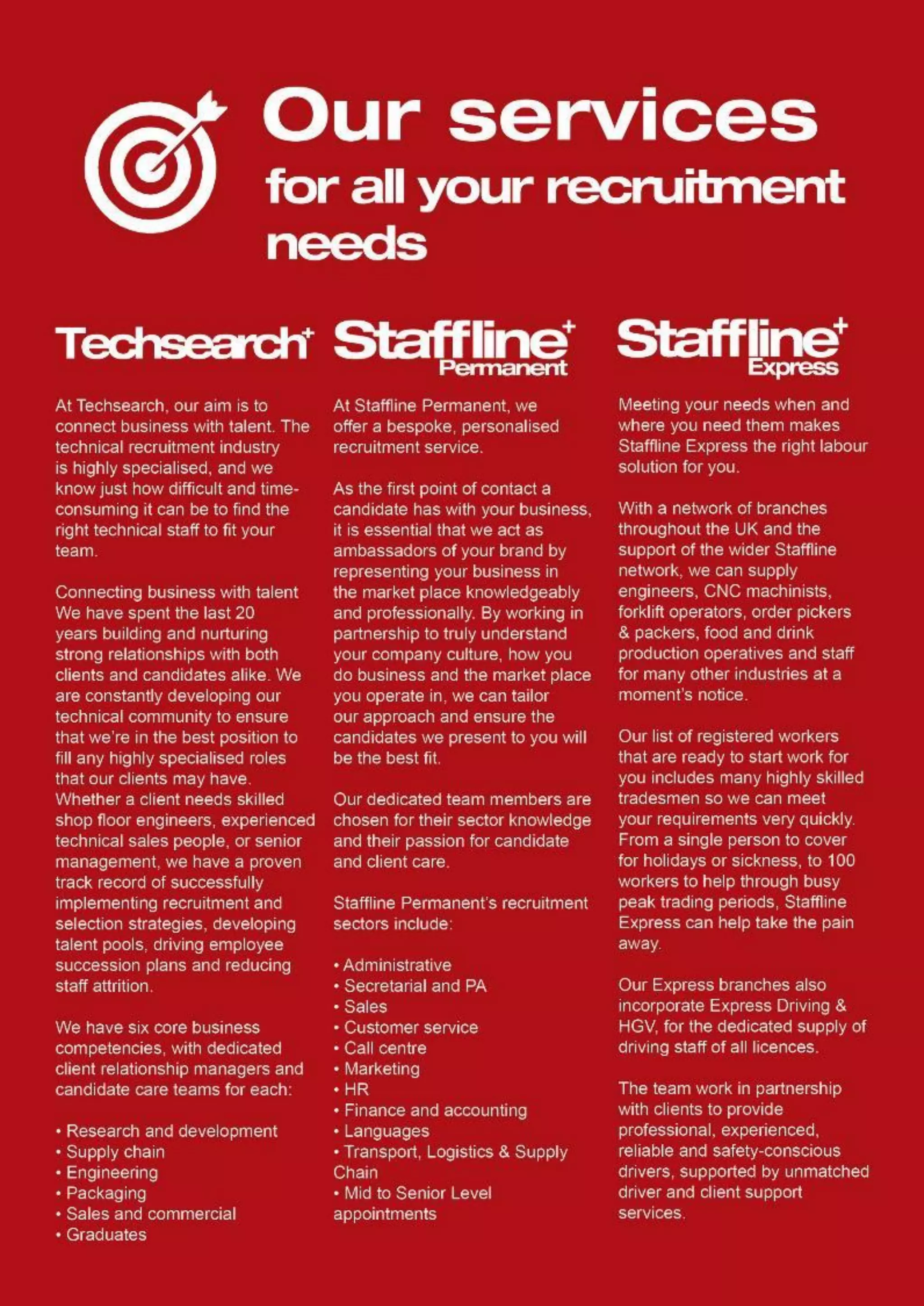 Staffline Permanent & Techsearch Engineering | PDF