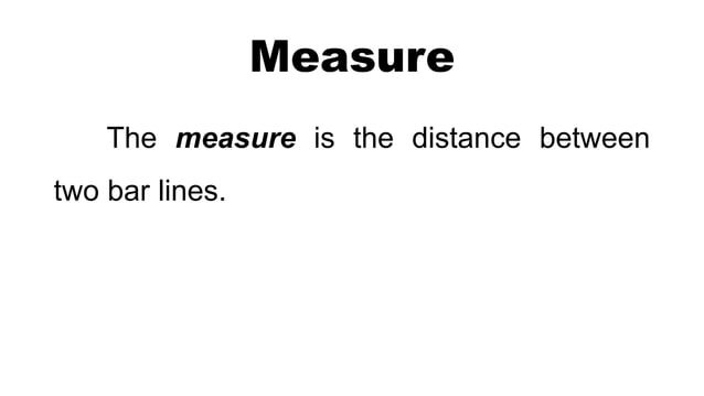 Staff, Measure, Bar Line, and Double Bar Line | PPTX