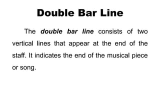 Staff, Measure, Bar Line, and Double Bar Line | PPTX