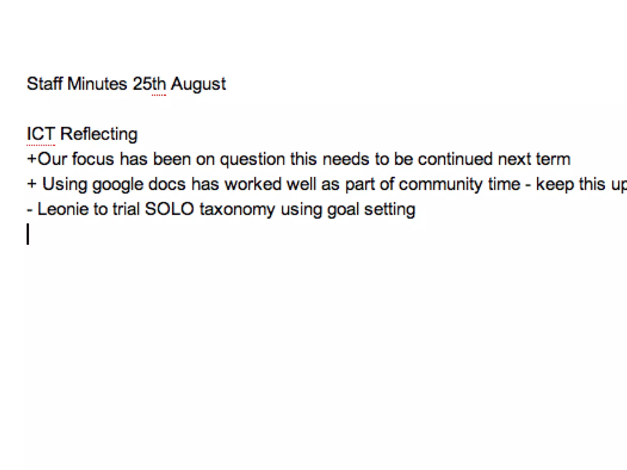 Staff meeting examples | PPT