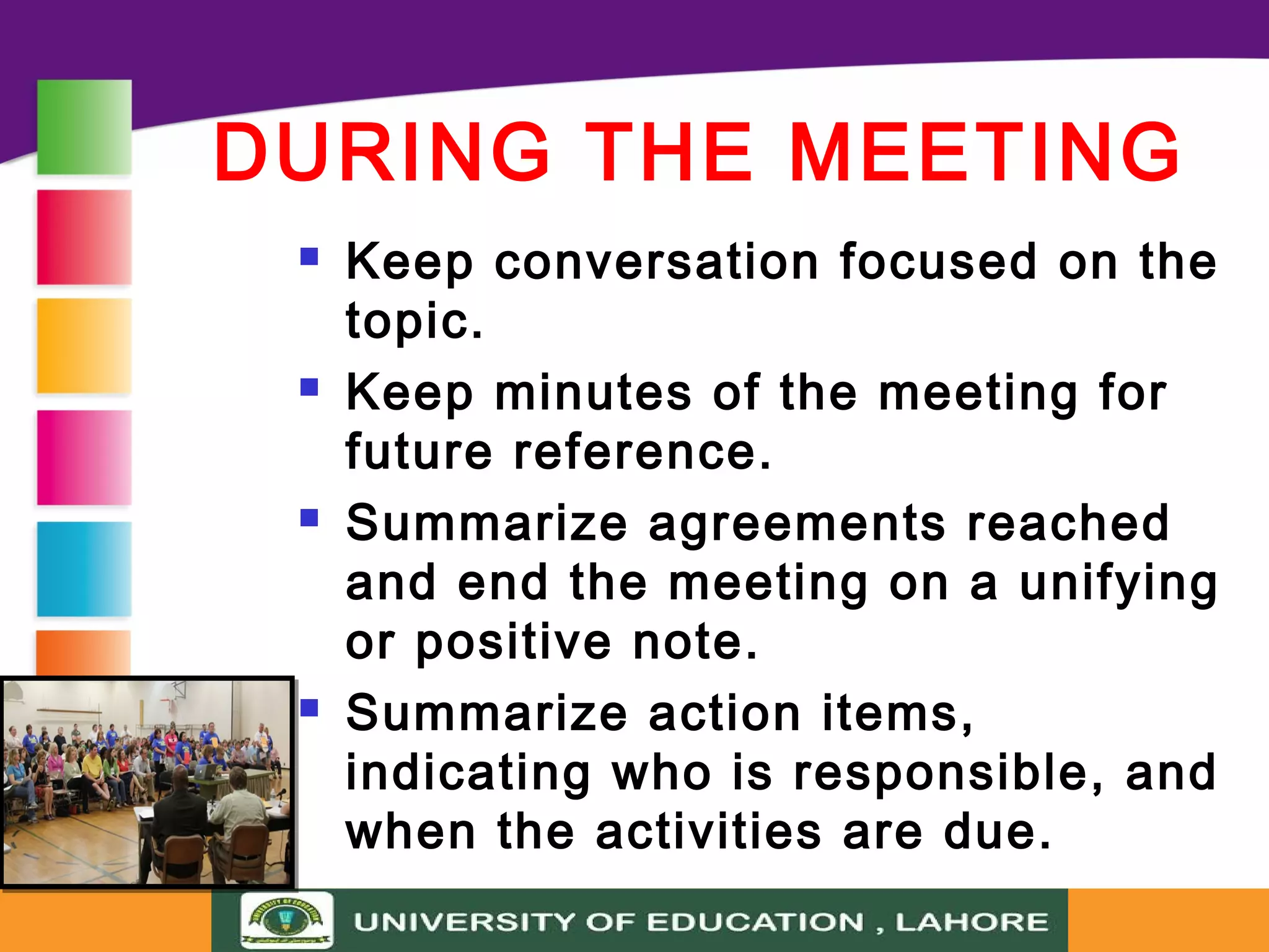 Staff meeting (School Meeting) | PPT
